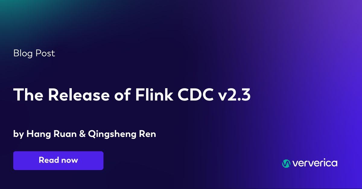 The Release of Flink CDC v2.3